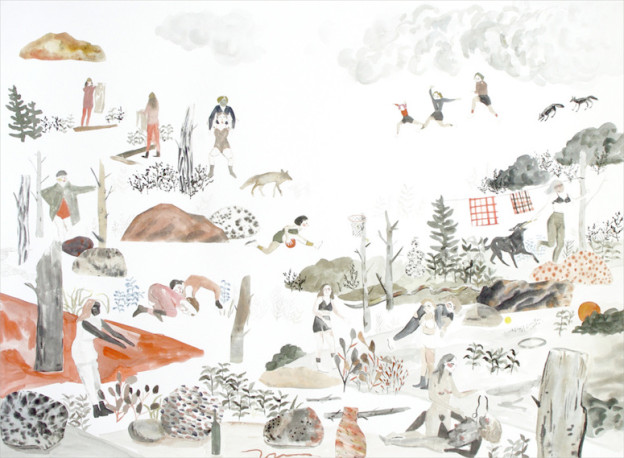 Sarah Burwash Draws “The Summit” - Brown Paper Bag