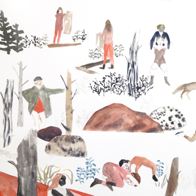 Sarah Burwash Draws “The Summit” - Brown Paper Bag