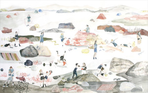 Sarah Burwash Draws “The Summit” - Brown Paper Bag