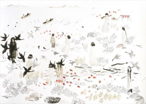 Sarah Burwash Draws “The Summit” - Brown Paper Bag