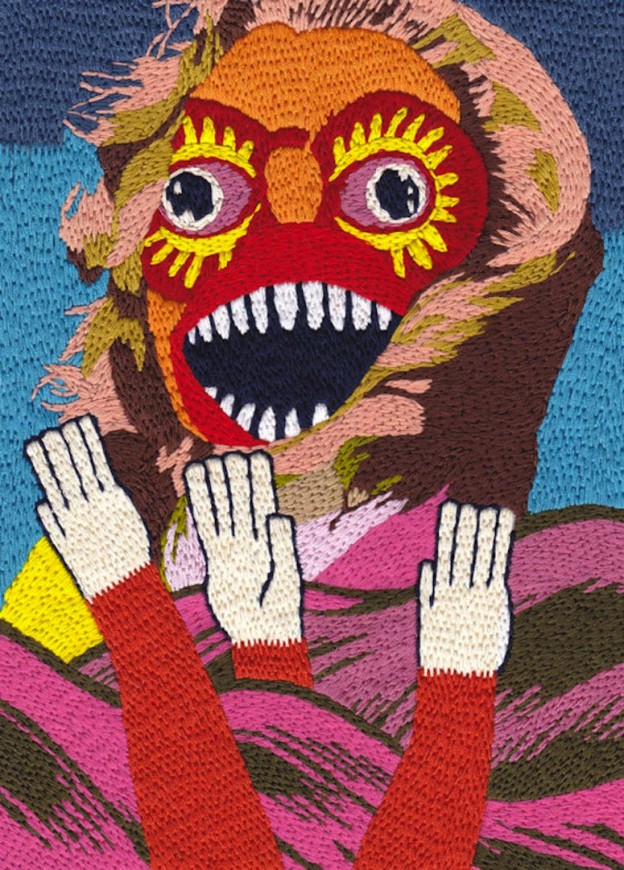 Incredible Stitched Illustrations by Almas Pieters - Brown Paper Bag