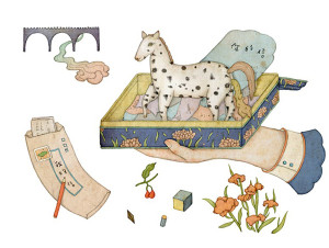 Whooli Chen’s Illustrations of Palm-Sized Ponies and Tigers in Jars ...