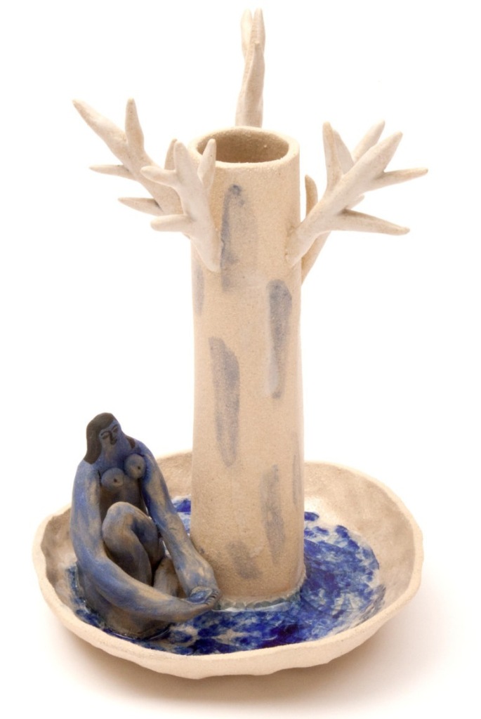 Laura Bird’s Figurative Stoneware Sculptures - Brown Paper Bag