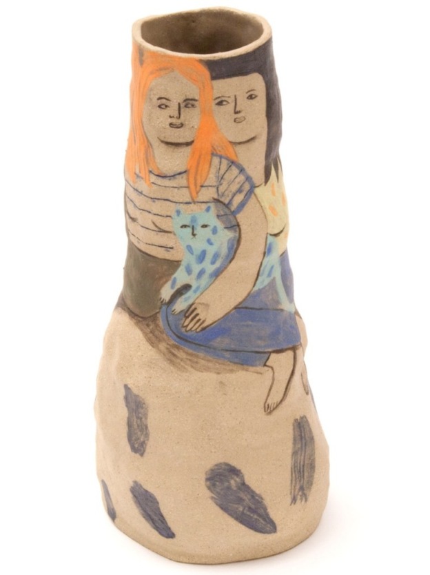 Laura Bird’s Figurative Stoneware Sculptures - Brown Paper Bag