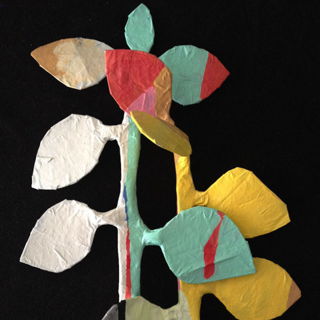 Colorful & Abstract Papier Mache Vessels by Rachel Ibarra - Brown Paper Bag