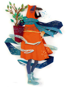 Morgana Wallace Crafts Fantastical Female Heroines in Cut Paper - Brown ...