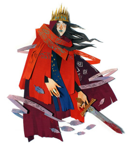 Morgana Wallace Crafts Fantastical Female Heroines in Cut Paper - Brown ...