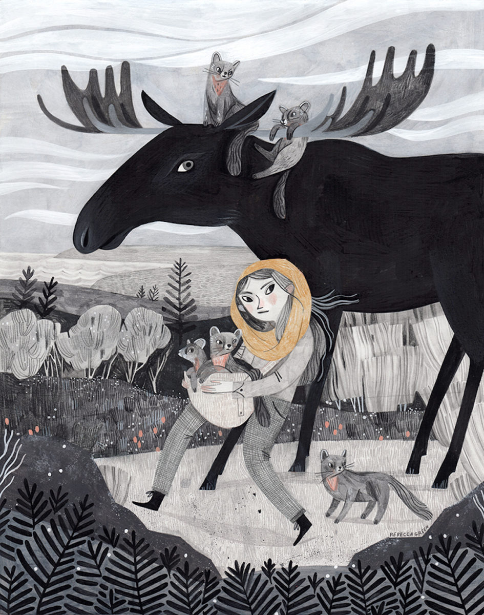 The Color Series | 20 Gray Illustrations That Quiet Down a Busy World ...