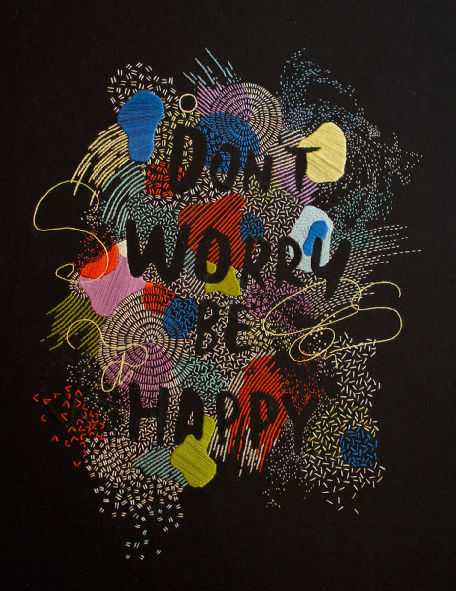 Sisters Create Hand Embroidered Typography That Fuses Chaos with ...