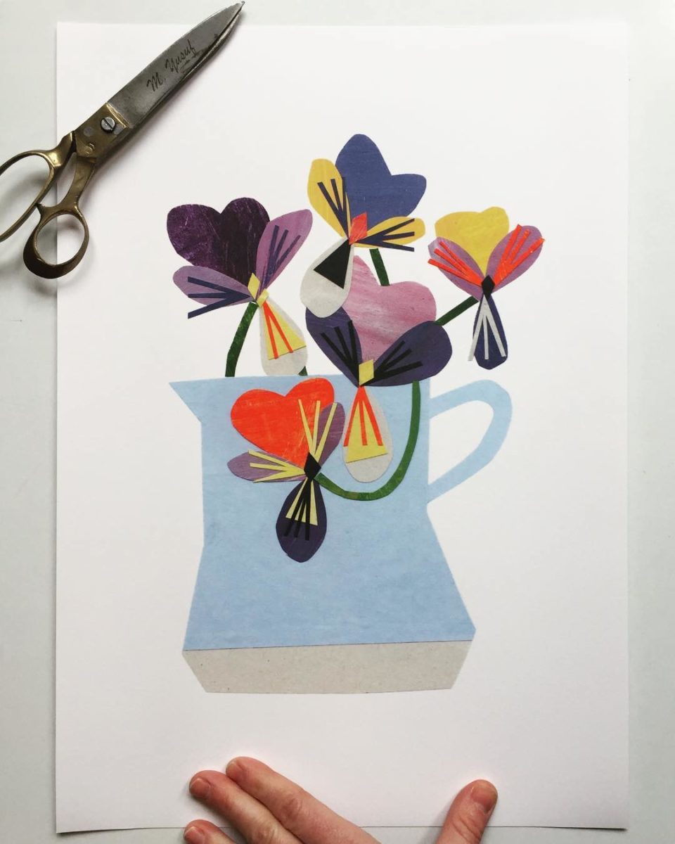 Slices of Everyday Life are Cut Up in Colorful Collage Illustrations ...