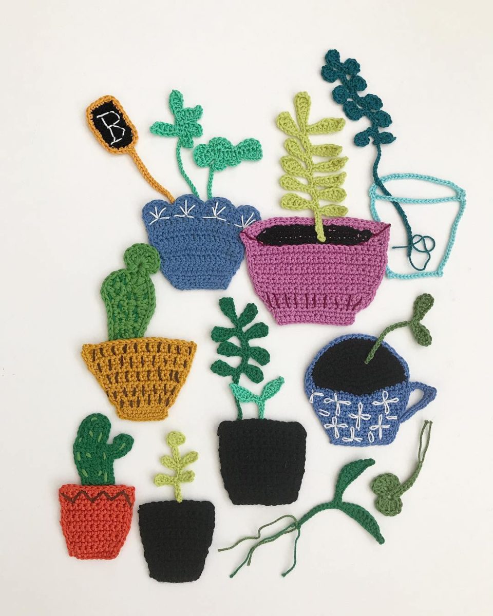 Colorful Crochet Uses Collage Techniques to Create Charming Works of ...