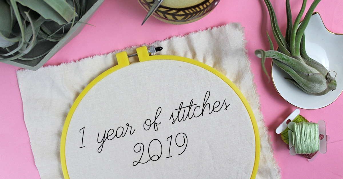 Looking for a Creative Boost in the New Year? Try 1 Year of Stitches 2019!