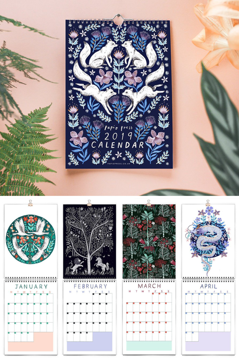 16 Illustrated Calendars Offering an Artful Way to Chronicle 2019 ...