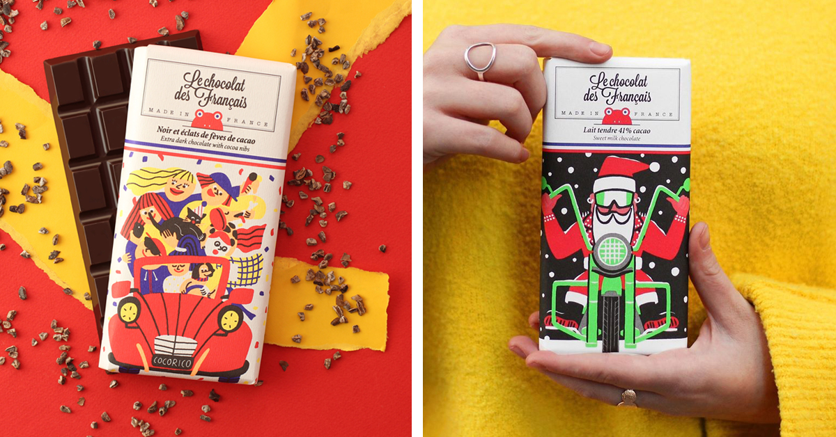 Illustrated Labels Wrap Artisian Chocolate in Delicious Designs