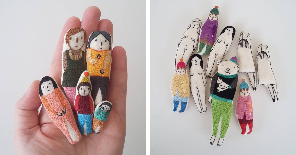 Doll Embroidery is Plush Talisman You Can Hold in Your Hand