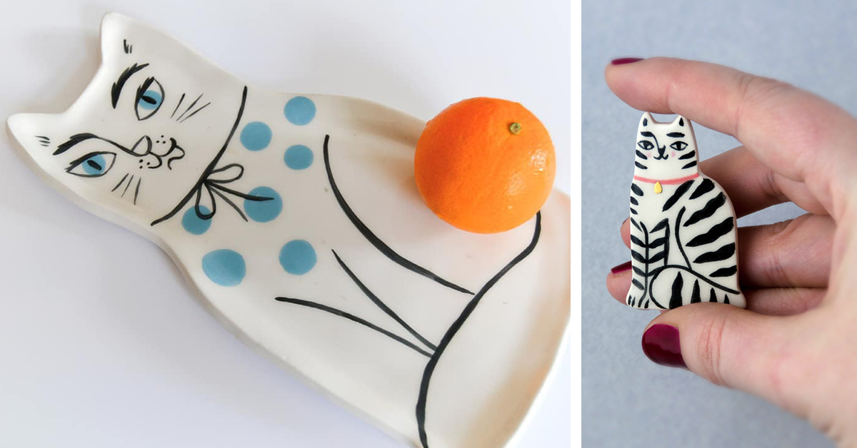 Adorable Clay Cats Make Everyday Life More Creatively Fun