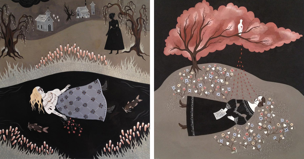 Folk-Inspired Illustrations Tell Tales of Murders and More