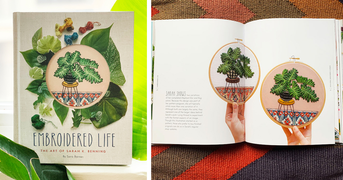'Embroidered Life: The Art of Sarah K. Benning' is Out TODAY!