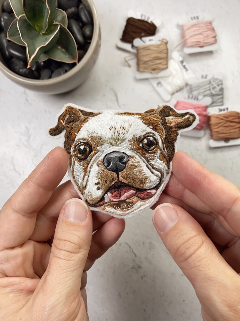 9 Custom Stitched Patches That Immortalize Our Furry Friends [Brown ...