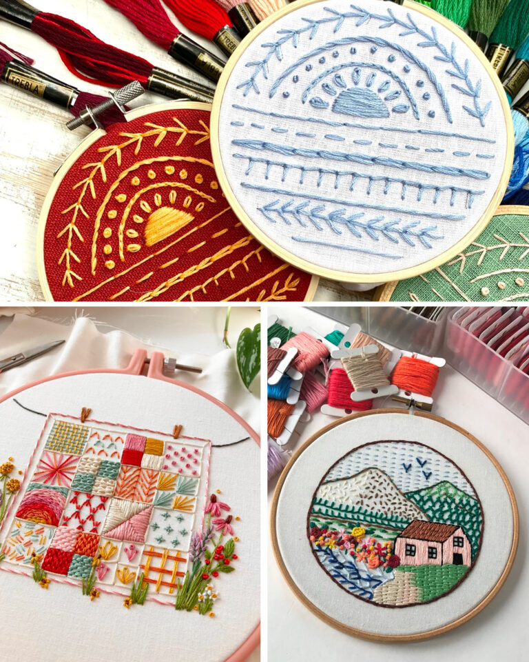 10 Contemporary Embroidery Samplers to Help You Learn a Variety of ...