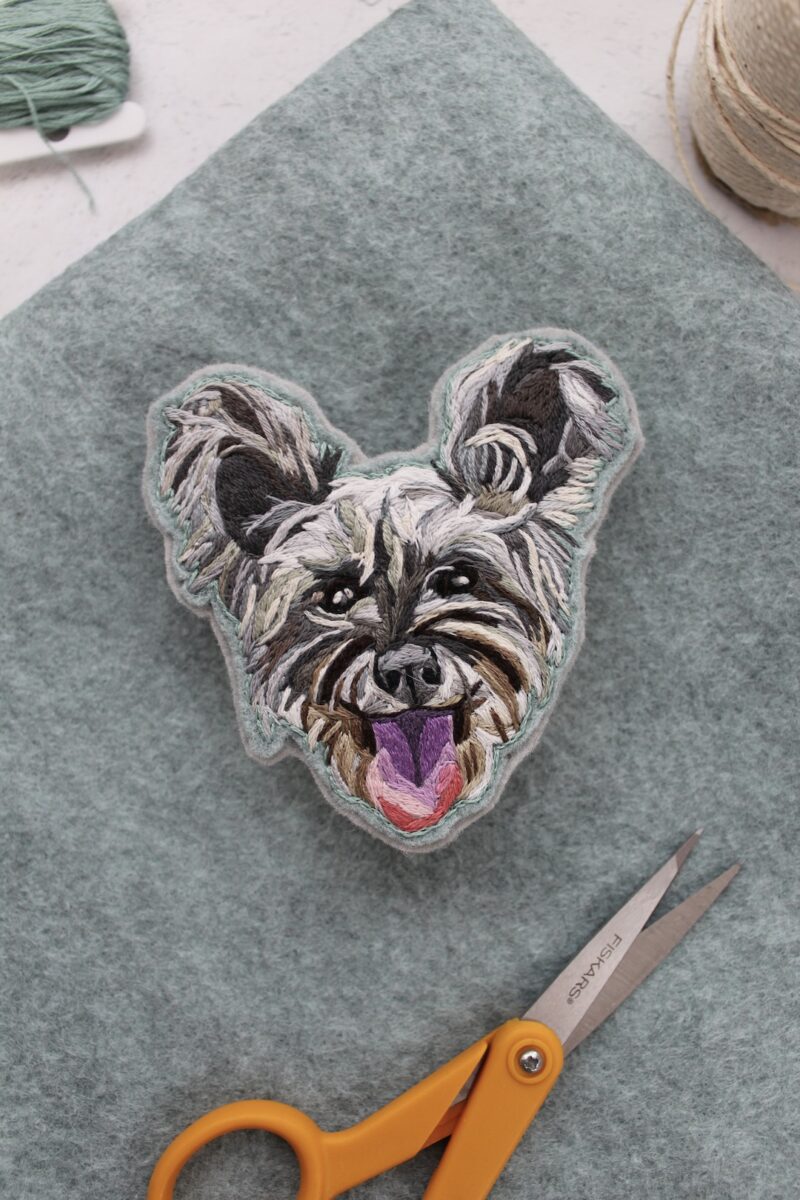 Root for Your Furry Friend With a Pet Portrait Embroidery on a Baseball ...