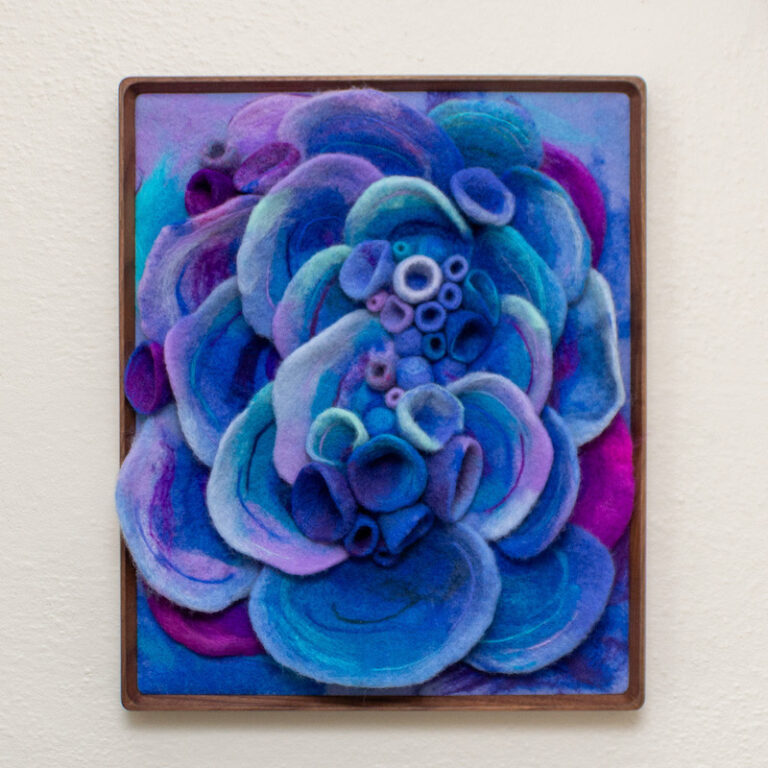 Needle-Felted Fiber Art Inspired by the Forest Floor