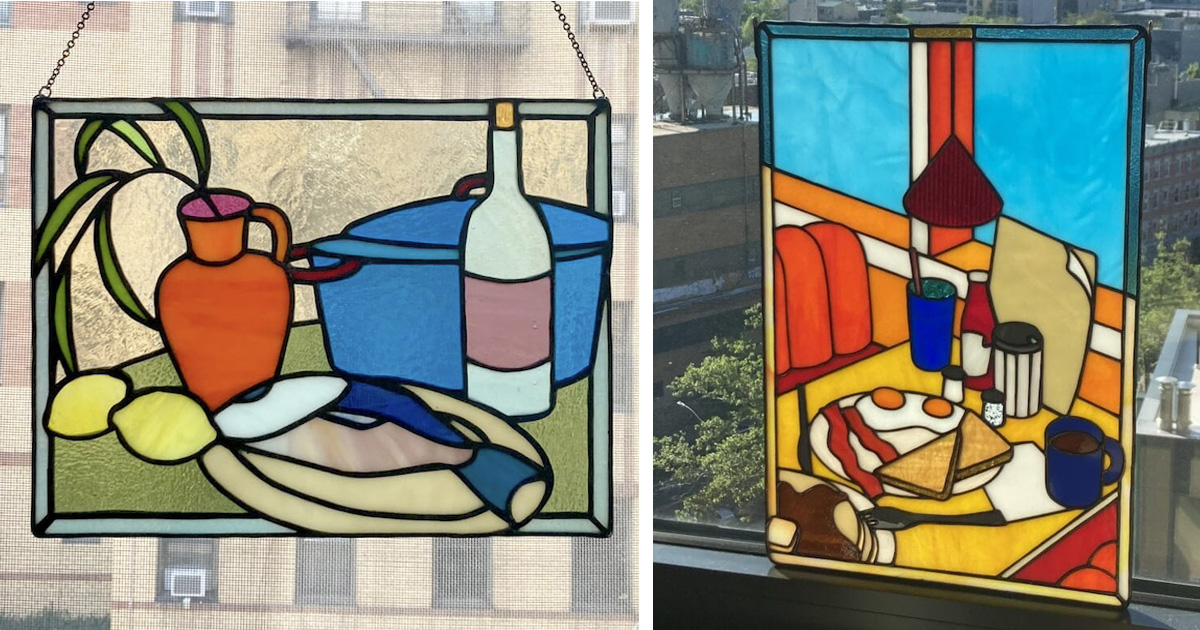 Illustrative Stained Glass Art Immortalizes Everyday Life Illustrative Stained Glass Art Immortalizes Everyday Life