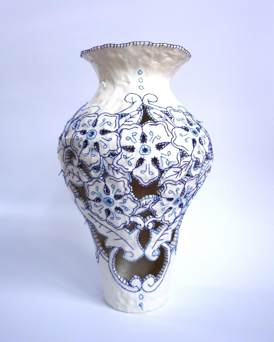 Caroline Harrius’ Vases Are Only Completed With Embroidery