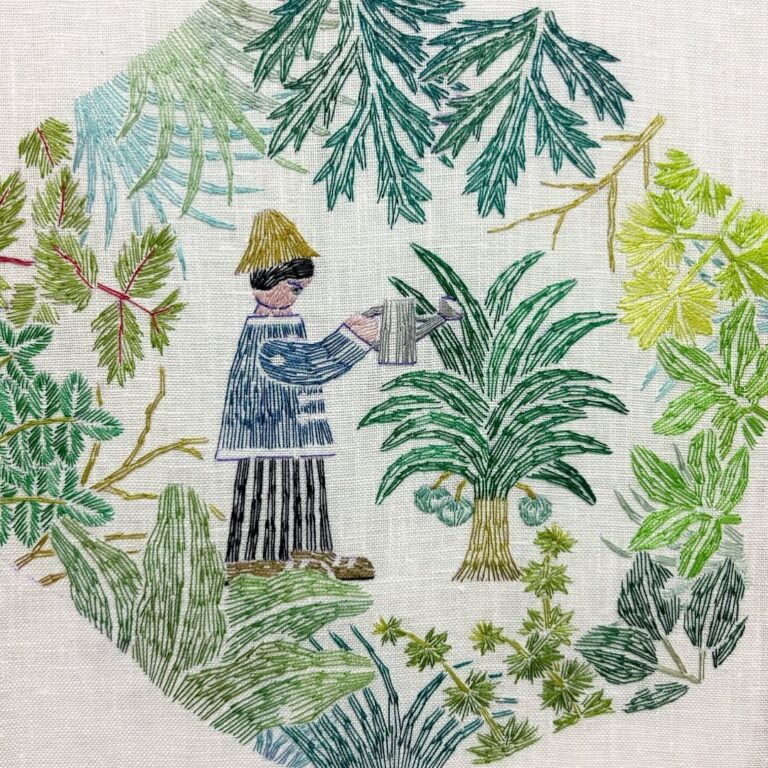 Iyo Okumi Stitches Embroideries That Look Like Pen Drawings